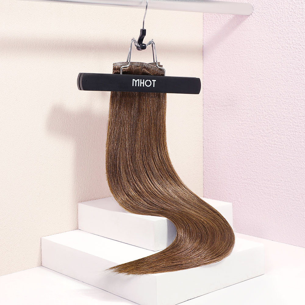 Brown Hair Extensions Clip Ins, Seamless Clip In Hair Extensions ...